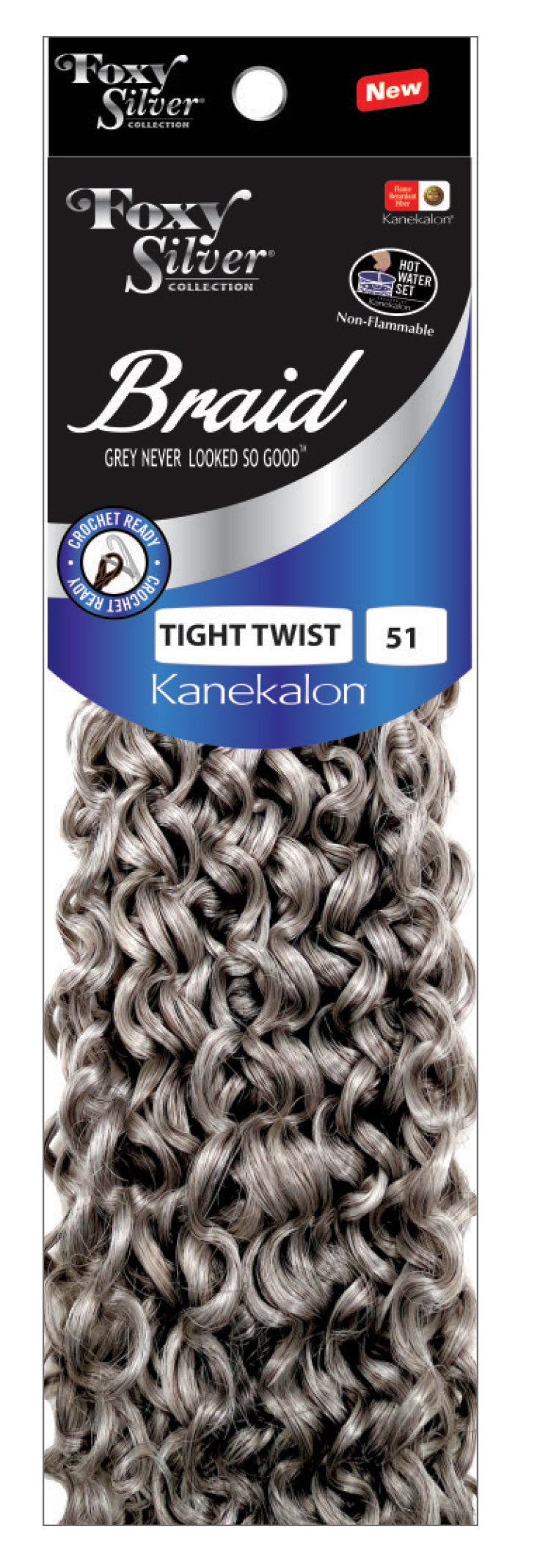 Foxy Silver Braid - aliciabeauty.com